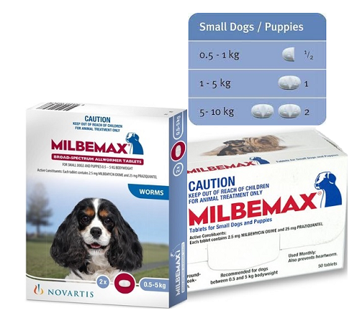 Milbemax Dog Wormer - Small Dog - Per tablet – The Vet Group